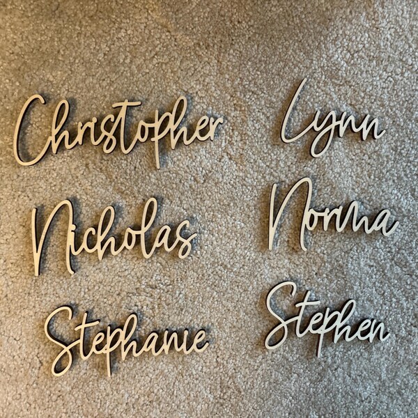 Personalised Place Names Wooden Place Names Unique Wedding Favours ...