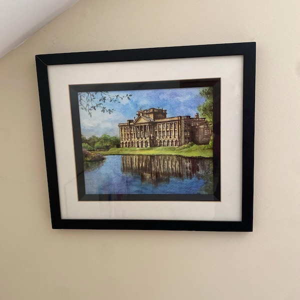 Pemberley Watercolor Giclée Print: Pride and Prejudice Architecture ...
