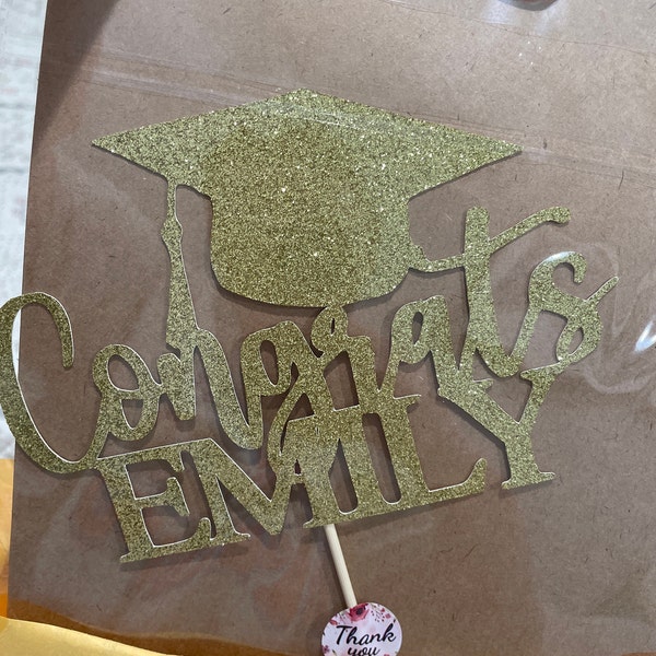 Custom Cake Topper Graduation Cake Topper Personalized Cake Topper Grad ...