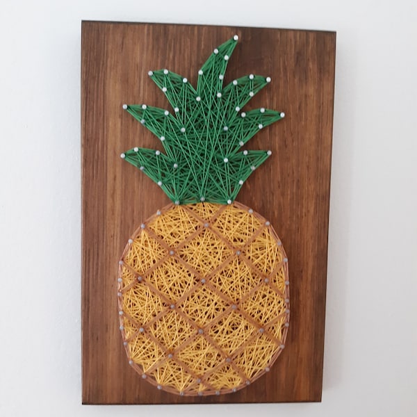 Pineapple Welcome String Art, Hawaii, Wall Art, Home Decor, Entryway ...