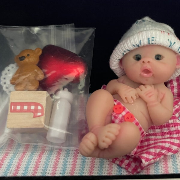 Polymer Clay Babies Awake Blue Eyes Anatomically Correct Baby Boy SIZE ...