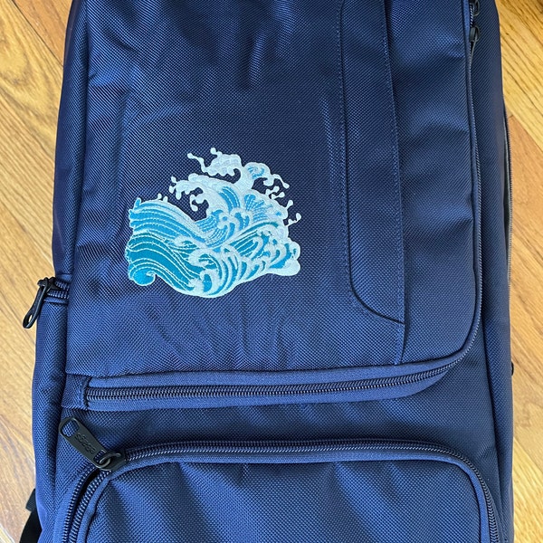 Ocean Wave, Sea Wave Patch, Cool Patch, Embroidered Iron-on Patch ...