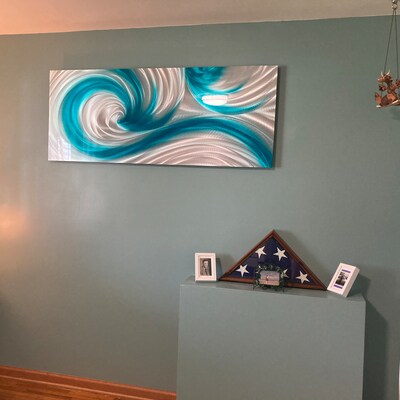 Small Wall Decor-metal Painting Art-different Colours Art-modern House ...