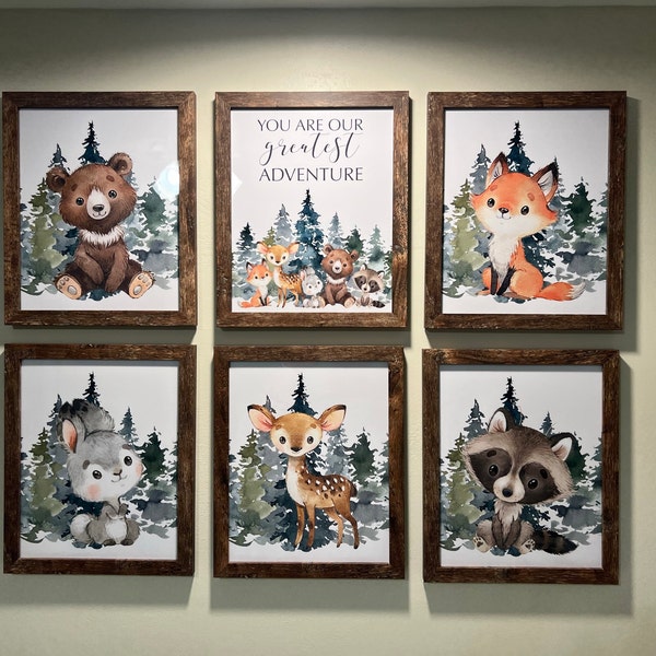 Woodland Animals Wall Decor, Woodland Nursery Wall Decor, Baby Boy ...