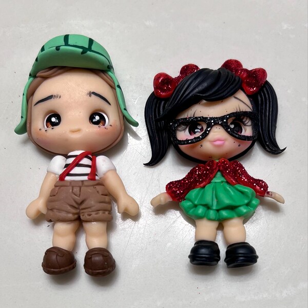 Medical Nurse Doctor 4 Clay Dolls – Handmade Bow Center, DIY Craft ...