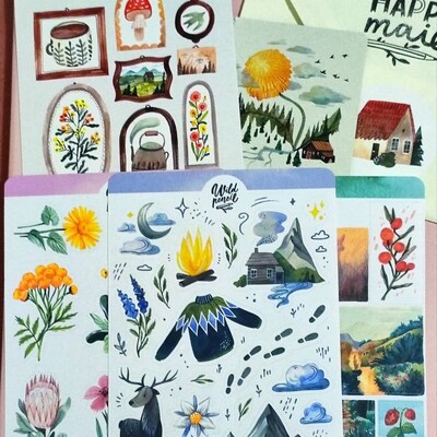 Sticker Sheet Frames Paper Sticker Sheet, Cute Stickers, Planner ...