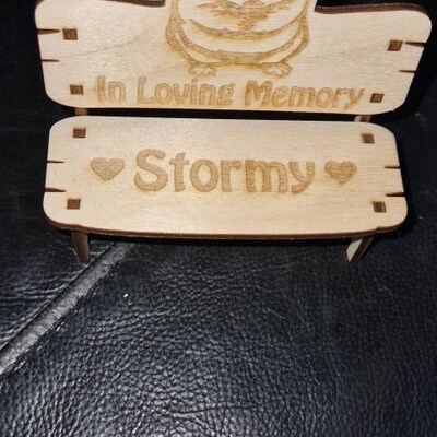 In Loving Memory Memorial Bench With Love Heart - Etsy