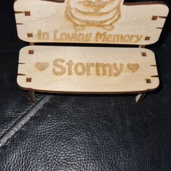 In Loving Memory Memorial Bench With Love Heart - Etsy