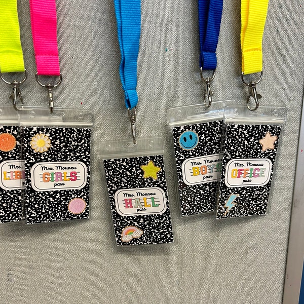 Class Hall Pass Lanyards - Etsy
