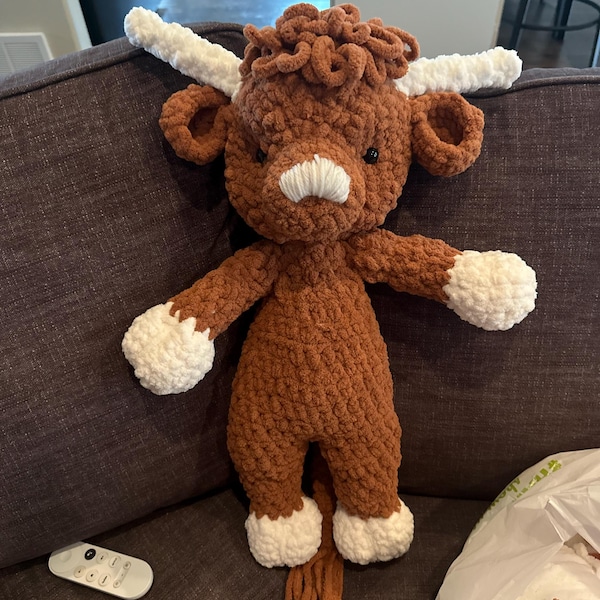Benny and Bonnie the Cows Pattern | Crochet Cow and Highland Cow ...