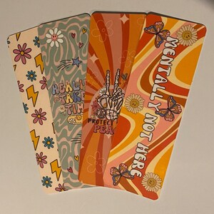 Colorful Retro Bookmark Laminated Bookmark Bookmark Individual or Set ...