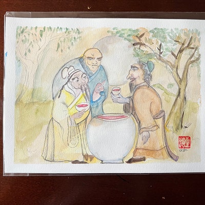 The Vinegar Tasters: Buddha, Confucius, Lao Tzu, Print of Original ...