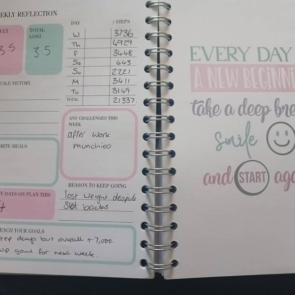 Printable Optavia 5-1 Food Diary / Weight Loss Journal / Digital ...