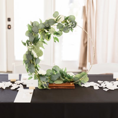 Circular Greenery Wedding Centerpiece - Etsy