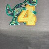 T-rex Dinosaur Birthday Number Four 4 Applique Machine - Etsy