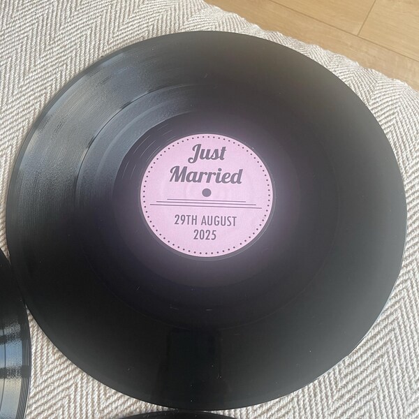 Personalised Record Label STICKERS for 7" Vinyl Record Table Names ...