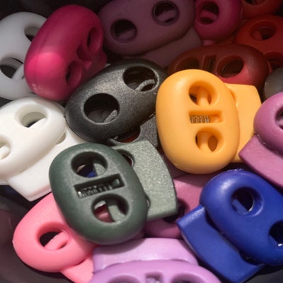 5mm 2 Hole Cord Locks Double Hole Cord Lock Drawstring Bags, Jackets ...