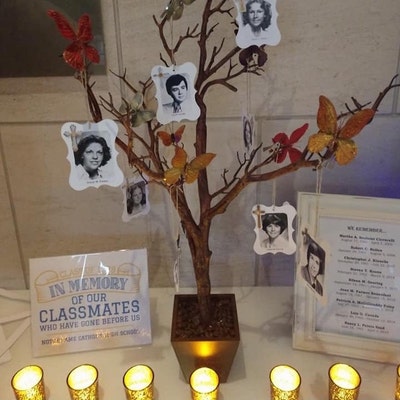 In Memory Sign for Reunion Memorial, in Memoriam of the Classmates Who ...