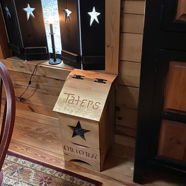 Potato Bin, Tater and Onion, Kitchen Storage Vegetable Bin, Box for ...