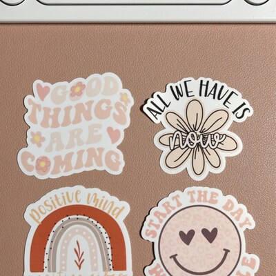 Boho Inspirational Quotes Svg Png Bundle, Printable Stickers ...