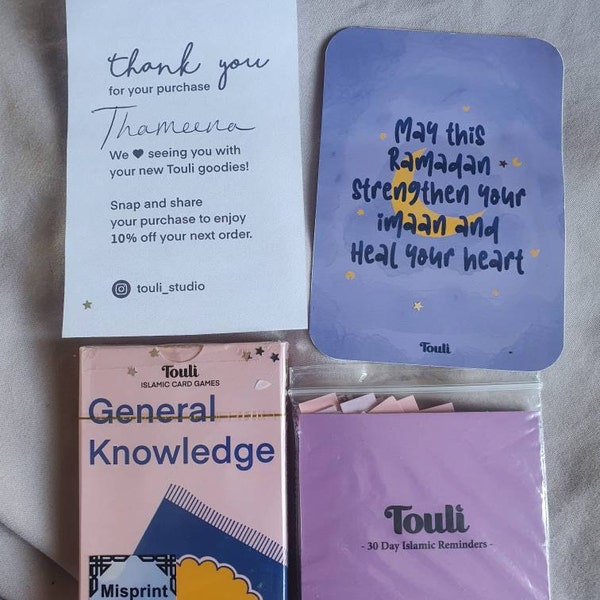 Touli © Islamic Card Game - Ramadan Edition - Etsy