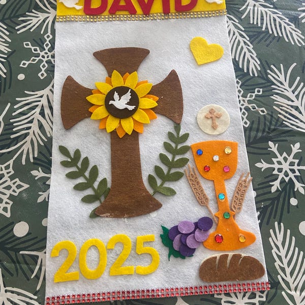 UNASSEMBLED Personalized Confirmation Banner Kit, Confirmation Banner ...