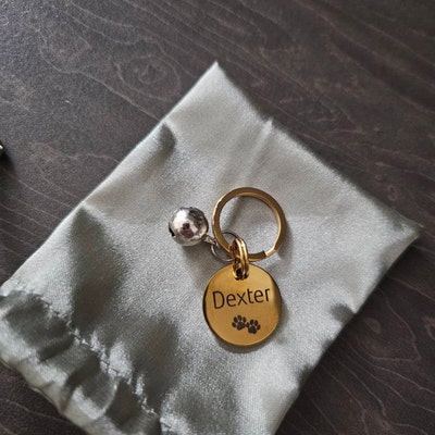 Custom Double-sided Engraved Pet ID Tag, Silent Collar Accessory for ...