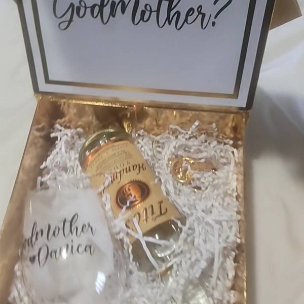 Godparent Proposal Box: Personalized Tumbler & Candle Gift Set ...