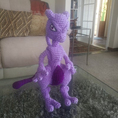 Mewtwo Crochet Pattern Amigurumi PDF File GERMAN and - Etsy
