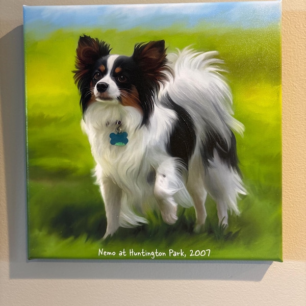 CUSTOM DOG CAT Portrait From Your Photo, Digital Art or Oil Acrylic ...