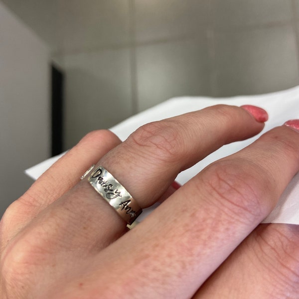 Grief Gift - Personalized Ring - Memorial Ring - Custom Memorial - Wrap ...