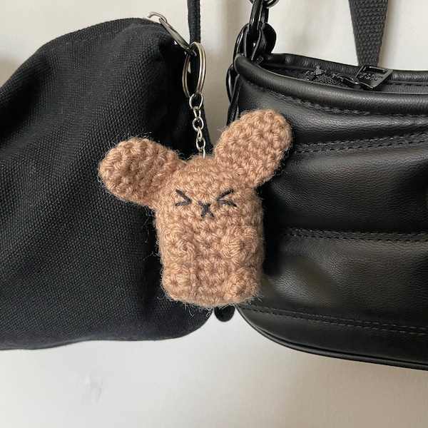 Crochet Bear Amigurumi Keychain, Handmade Amigurumi Bear Keychain, Cute ...