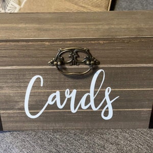 Cards Vinyl Decal, Wedding Card Box Decal, Wedding Venue, Gift Box ...