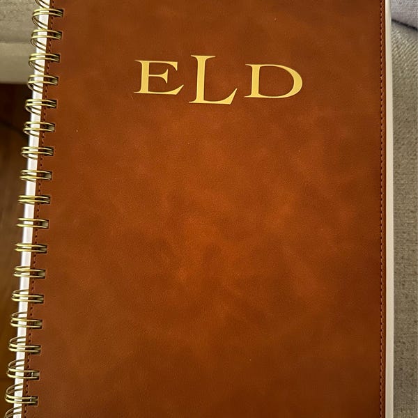 Custom Spiral Executive Journal Notebook, Personalized Spiral Vegan ...