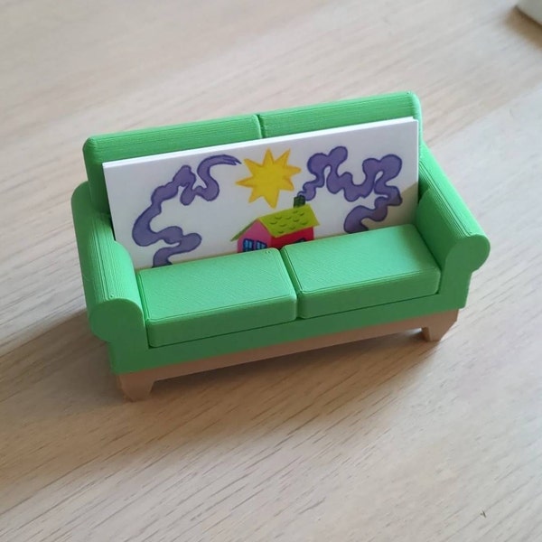 Couch/sofa Style Business Card Holder - Loyalty Punch Card Stand ...