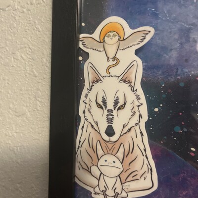 Loth Wolf Loth Cat Morai Vinyl Sticker Waterproof/decal/glossy - Etsy