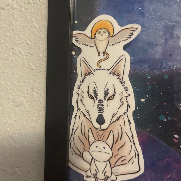 Loth Wolf Loth Cat Morai Vinyl Sticker - Waterproof/decal/glossy - Etsy