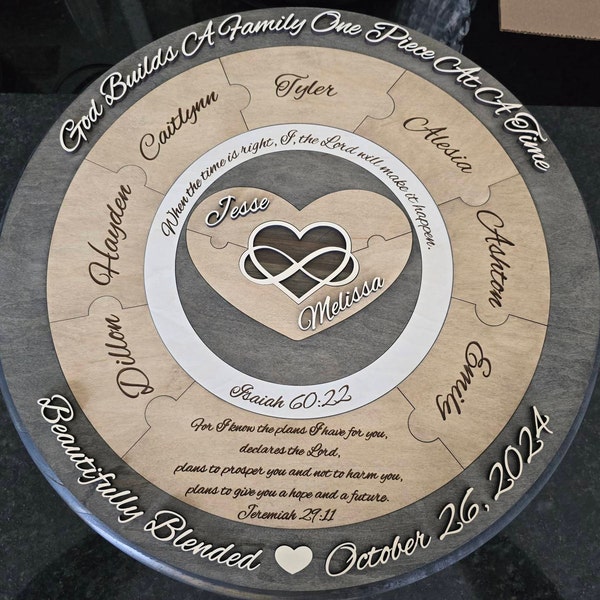 Unity Wedding Puzzle, Blended Family, Unity Alternative, Wedding ...