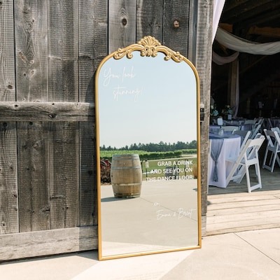 Bienvenidos A Nuestra Boda Welcome to Our Wedding Mirror Decal - Etsy