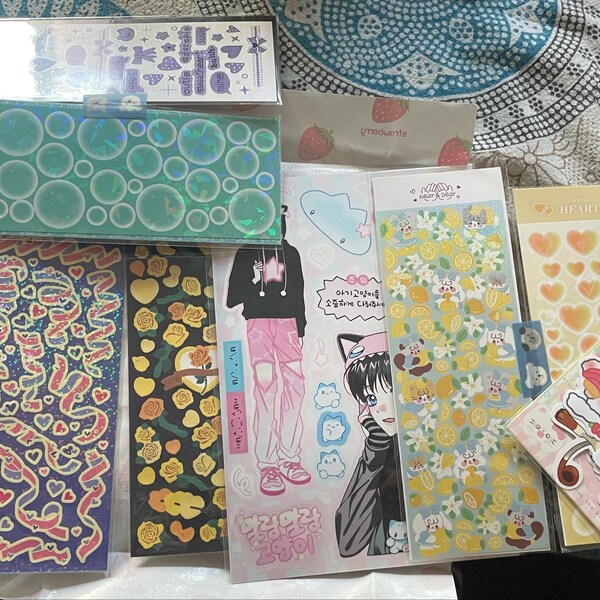 5pcs Deco Sticker Sheet | Polco Sticker | Sticker Sheet Pack | Korea ...