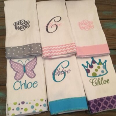 Personalized Burp Cloths House Divided NFL NBA Hockey MLB - Etsy