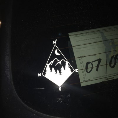 DECAL nature's Compass Vinyl Decal Explore Decal - Etsy