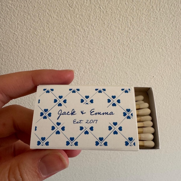 Custom Just Married Car Matchboxes – Wedding Favors With Cans ...
