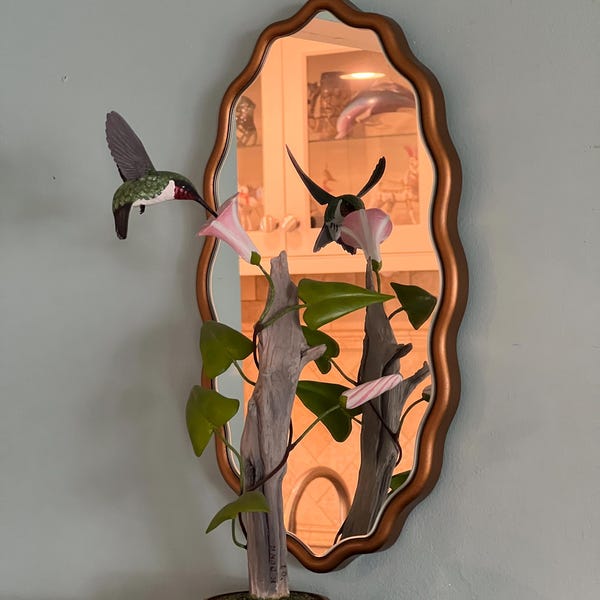 Flora Asymmetrical Wall Mirror Aesthetic Bathroom Mirror Irregular Home Design Custom Mirror