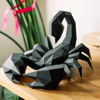 Scorpion Paper Model,papercraft,diy,low Poly,pdf Papercraft , Scorpion ...