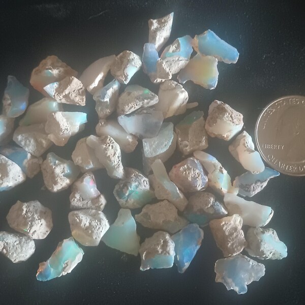 50 PCS, OPAL Raw Crystals, Bulk Raw Opal, Rough Opal Lot,welo Opal,aaa ...