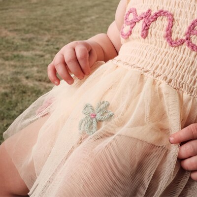 TUTU ADD-ON Flower or Design to a Hand Embroidered Birthday Tutu You'll ...