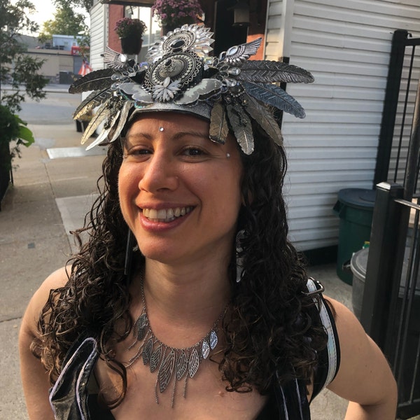 Aurora Borealis Valkyrie - Witch Fairy Wing Crystal Diamond Feather ...