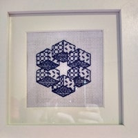 Infinity Cube Blackwork Embroidery Pattern Infinite Blackwork Cross Stitch Pattern Sacred ...