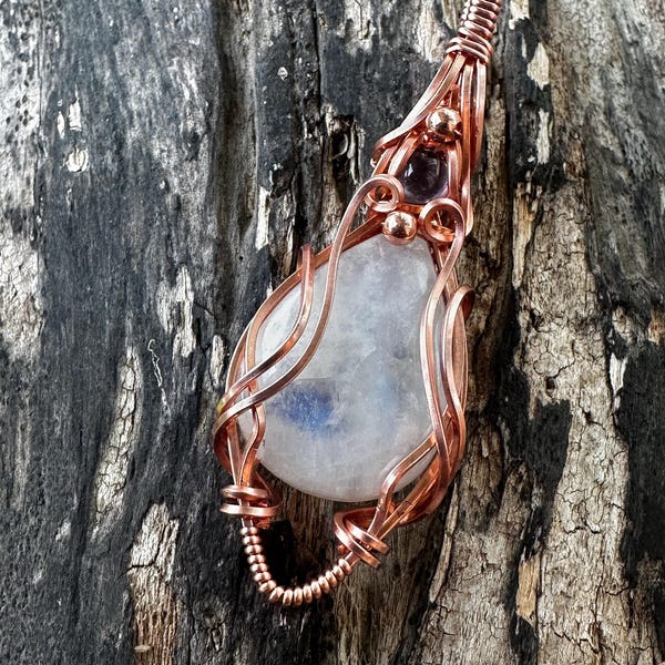 Molly Moon Pendant Tutorial. Wire Wrap Pdf Tutorial Download. Many ...